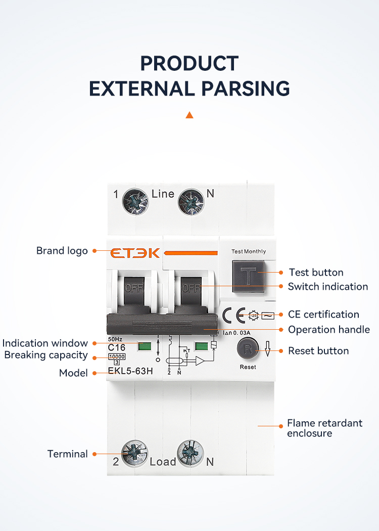 Buy Standard Quality China Wholesale Etek Rcbo Circuit Breaker 10ka 2p ...
