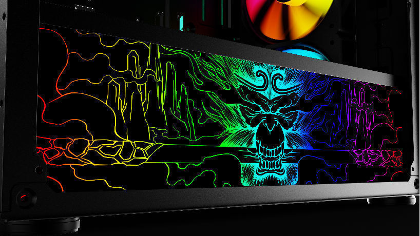 Rgb Strip Design Wholesales Custom Logo Computer Case & Tower Desktop ...