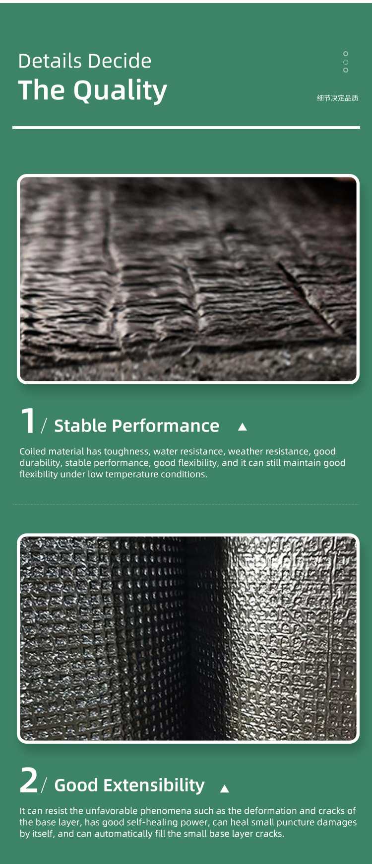 Yu Ru Roof Felt Asphalt Roofing Membrane Sbs Modified Bitumen Waterproofing Membrane - Buy China ...