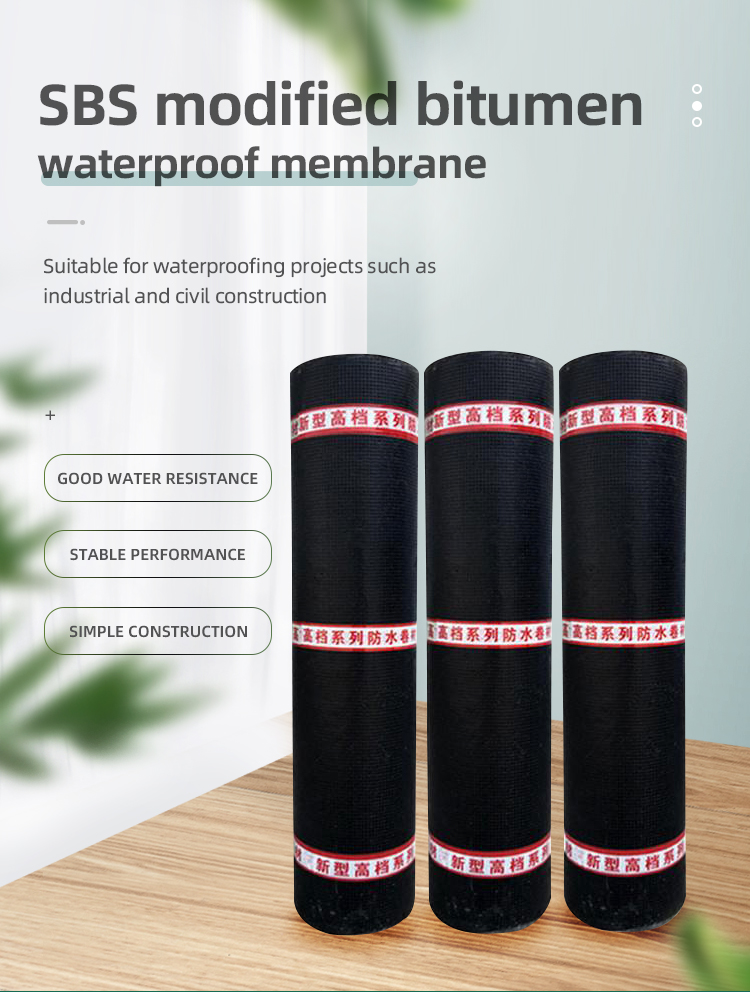 Yu Ru Roof Felt Asphalt Roofing Membrane Sbs Modified Bitumen Waterproofing Membrane - Buy China ...