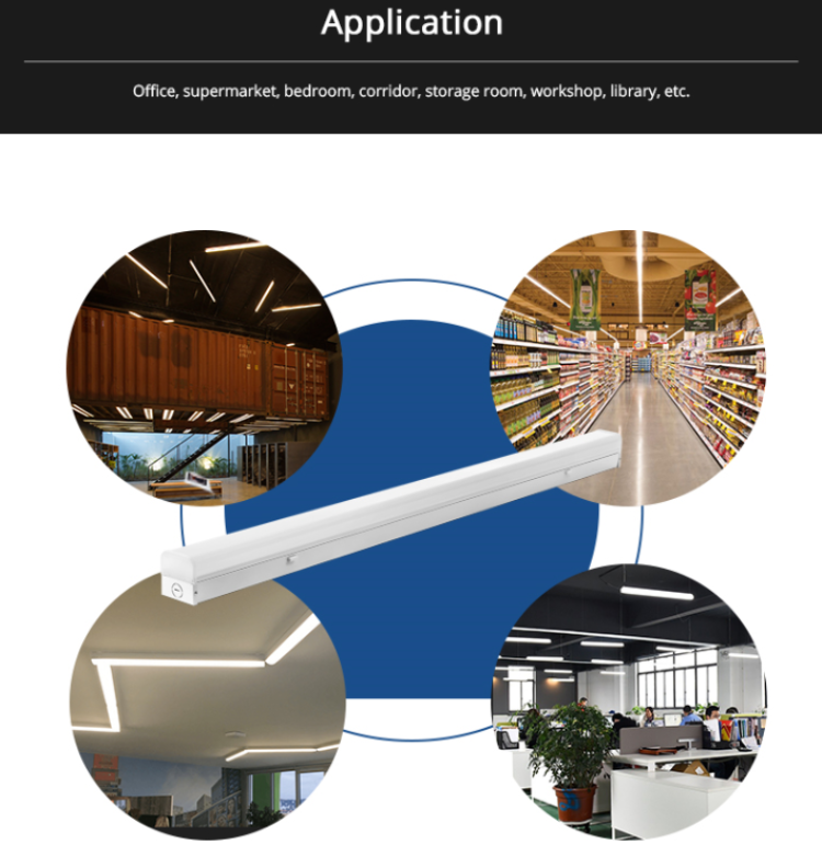 App Controlled Commercial Industrial 4ft 8ft Cool White Fluorescent ...