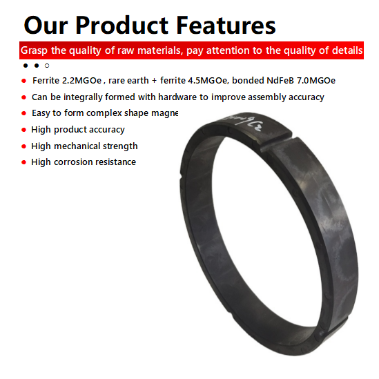 Bulk Buy China Wholesale Injection Molding Ferrite Magnet Bonded Ring ...