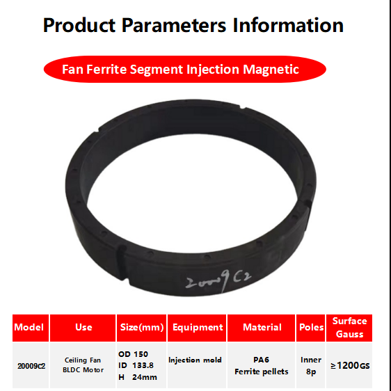 Bulk Buy China Wholesale Injection Molding Ferrite Magnet Bonded Ring ...