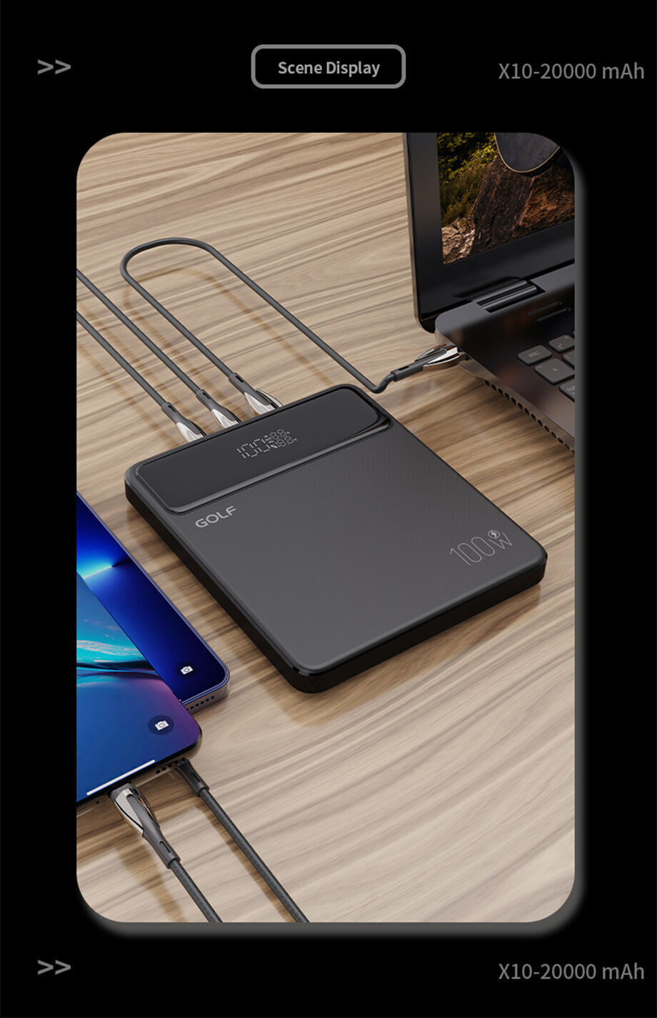 Buy Wholesale China 20000mah Power Bank Pd 45w Fast Charging Lcd ...