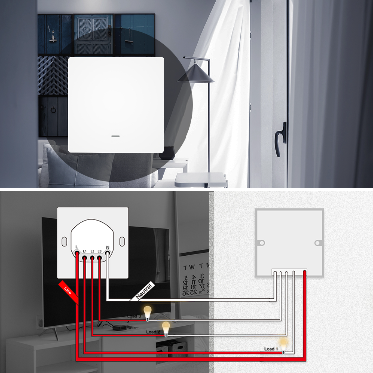 2022 New Eu Standard Tuya Smart Life Zigbee 3 Gang Switch With Tuya ...