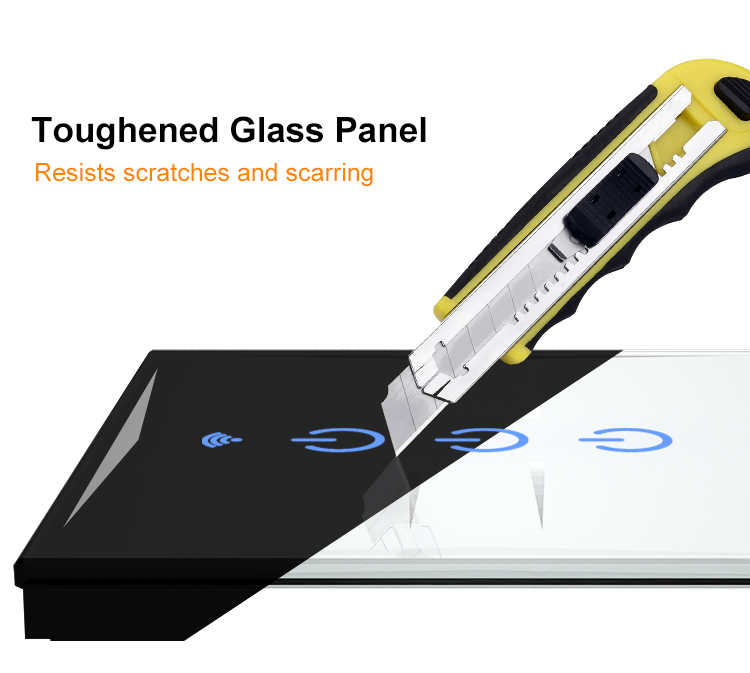 Glass Panel Slightly Touch Button To Control Lights Remote Control Wifi ...