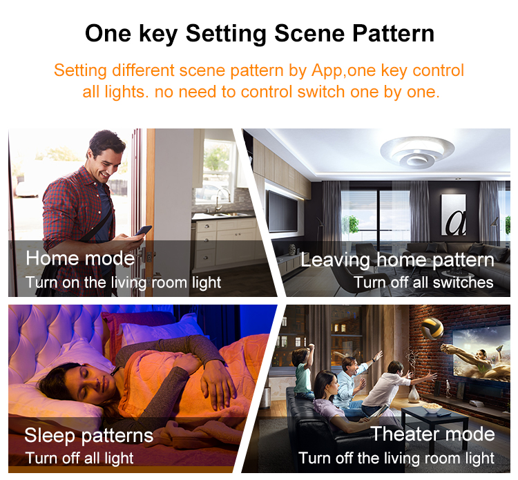 Glass Panel Slightly Touch Button To Control Lights Remote Control Wifi ...