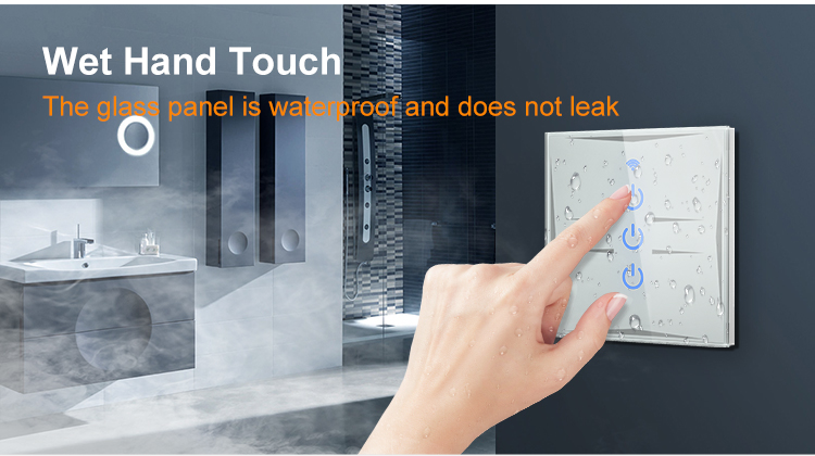 Glass Panel Slightly Touch Button To Control Lights Remote Control Wifi ...