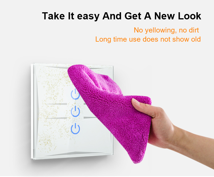 Glass Panel Slightly Touch Button To Control Lights Remote Control Wifi ...