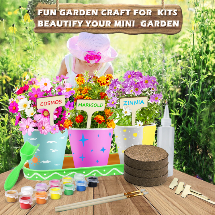 Buy China Wholesale Paint And Plant Kit For Kids - Flower Growing ...