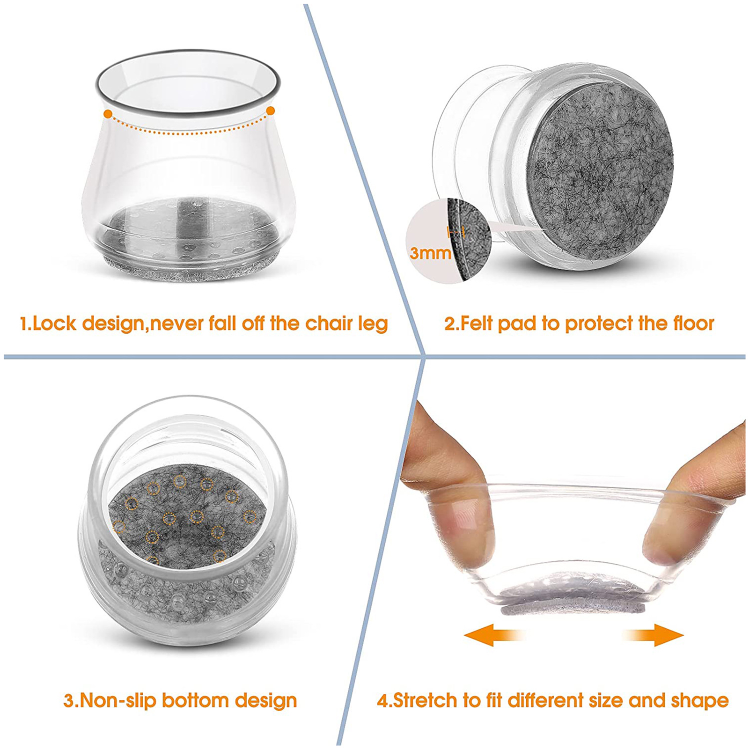 Buy China Wholesale Pvc Silicone Chair Leg Cover Round Furniture Table ...