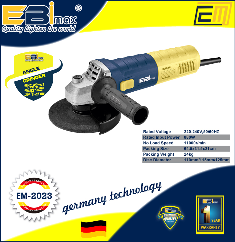 Ebimax Manufacturers Price 110/115/125mm 880w Hand Angle Grinder Wit ...