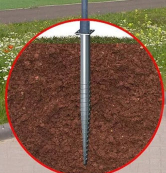 Solar Ground Screw, Gavalnized Ground Anchor, No-digging Ground ...