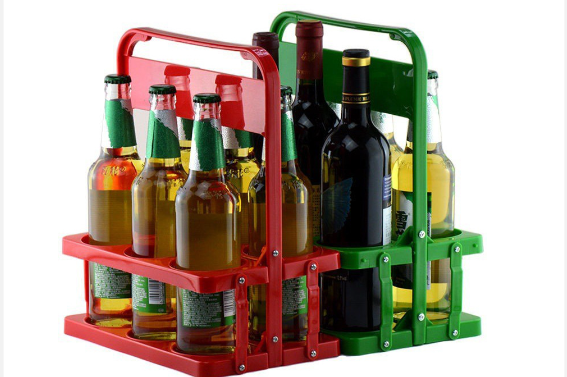 Wholesale Plastic Beer Rack Basket Ktv Foldable Wine Rack For Home And ...
