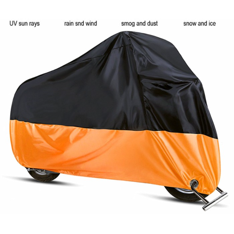 190t Motorcycle Cover All-weather Rain Uv Dust Protector For Motorcycle ...