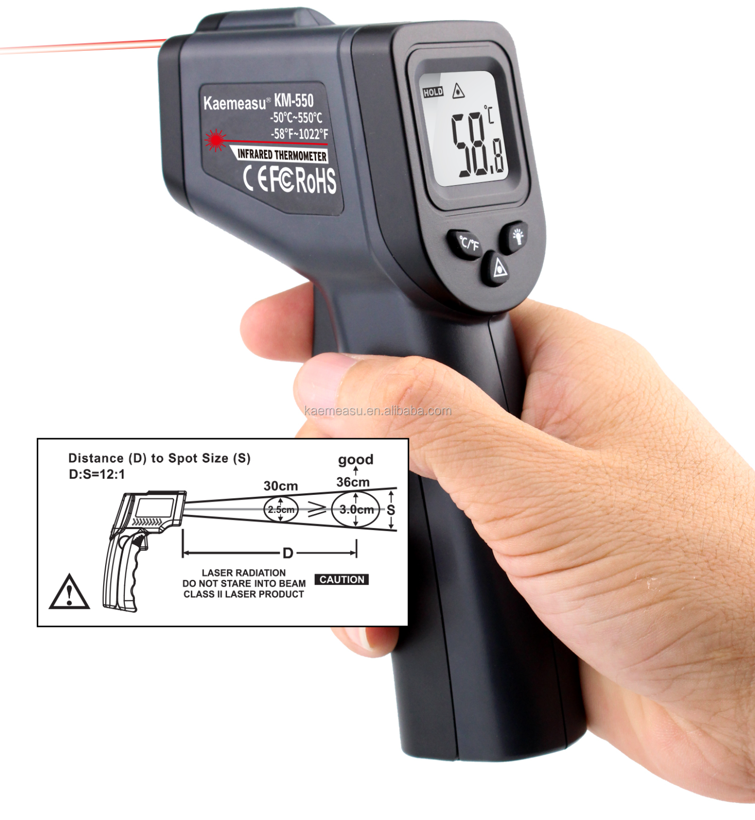 Buy Standard Quality China Wholesale -50~380/550c Non Contact Laser ...