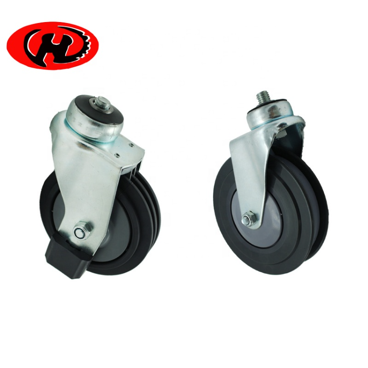 4inch Pvc Shopping Carts Wheel Supermarket Shopping Trolley Caster ...