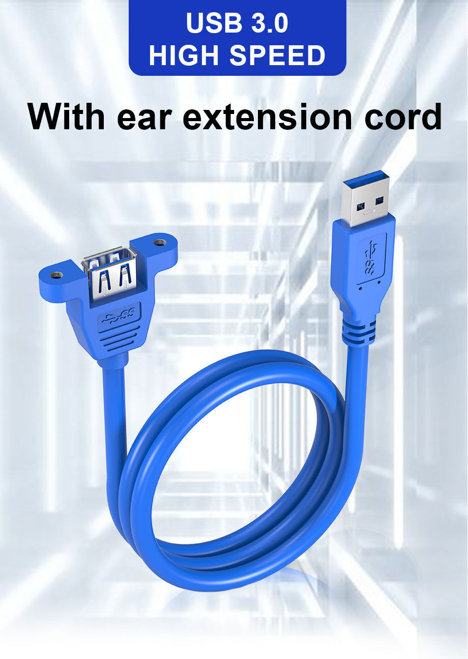 Panic Buying Usb3.1 Male To Female Extension Cable With Ears Can Be ...