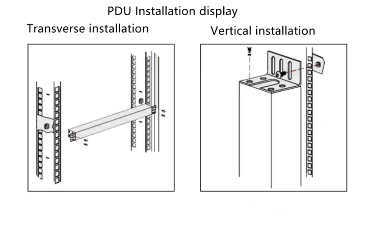1u Metered Pdu Rack Mount Power Distribution Units 8 Way C13 Two C14 ...
