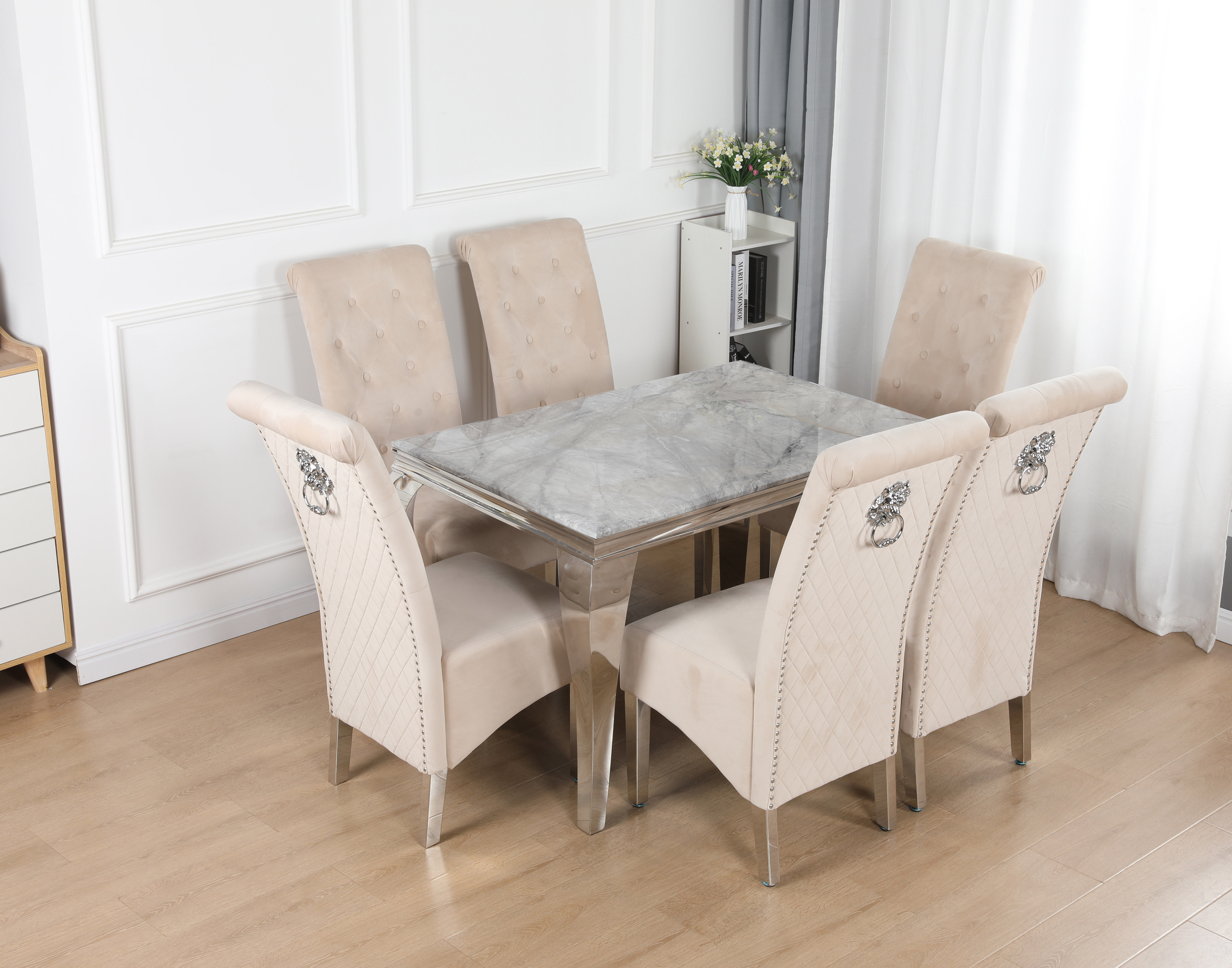 Nordic Balcony Table Chair Combination Milk Tea Shop Table Coffee Table ...