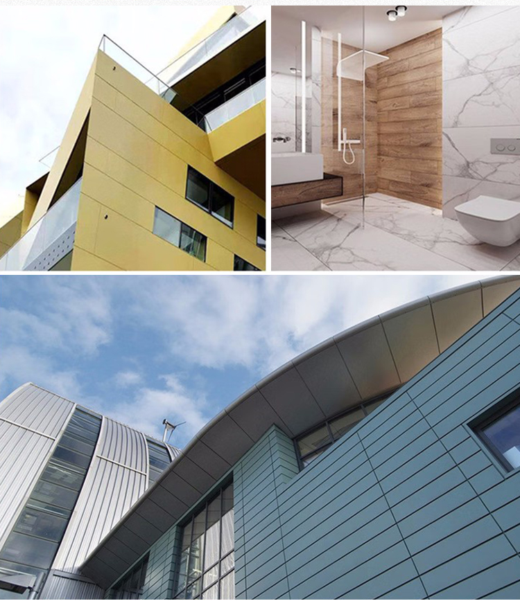Pe Pvdf Aluminum Cladding Sheet Acp Aluminum Composite Panel Facade ...