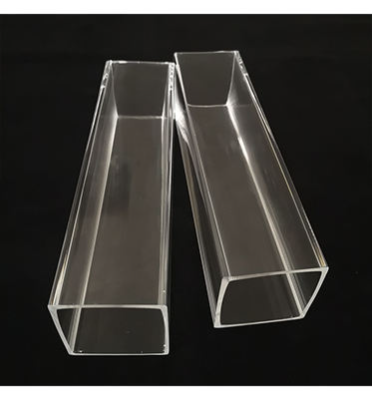 Acrylic Square Tube Hard Clear Rectangular Pipe Pmma Solid Transparent ...