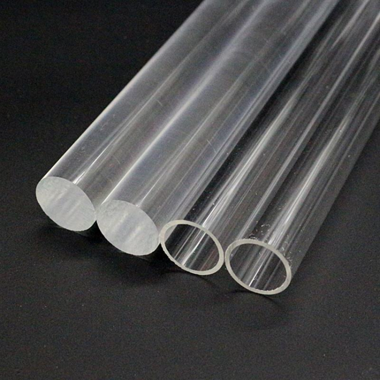 Acrylic Square Tube Hard Clear Rectangular Pipe Pmma Solid Transparent ...
