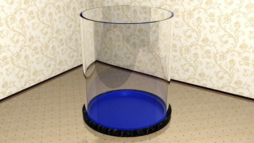 Custom Acrylic Round Tank Aquarium Large Clear Cylinder Large Diameter ...