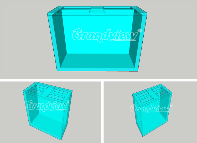 Custom Acrylic Round Tank Aquarium Large Clear Cylinder Large Diameter ...
