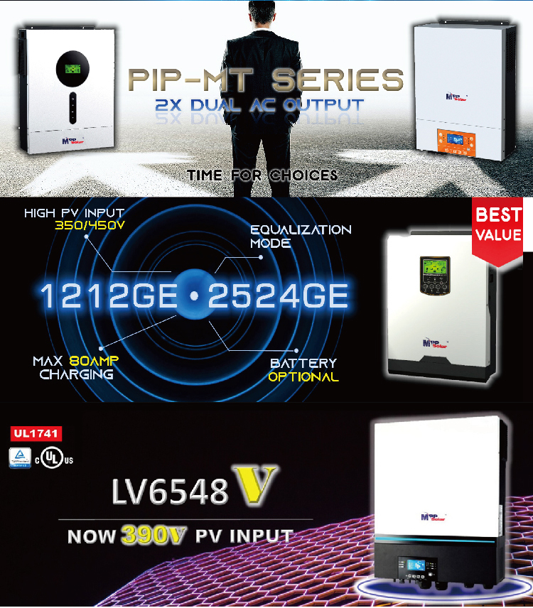 Mppsolar 30kw 3 Phase Hybrid Solar Inverter 384vdc Mppt Solar Charger ...