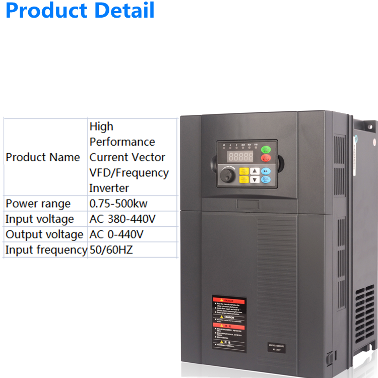 15kw 380v Three Phase Vfd Inverter Frequency Converters Variable ...