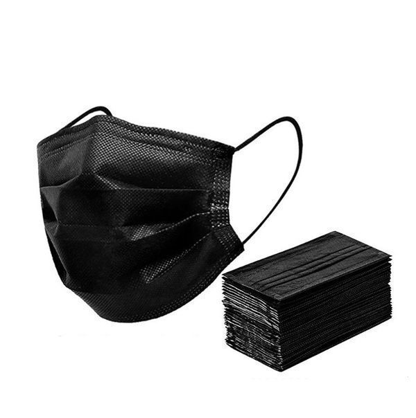 Buy Wholesale China 2023 Disposable 3 Ply Black Face Mask & Mask at USD ...