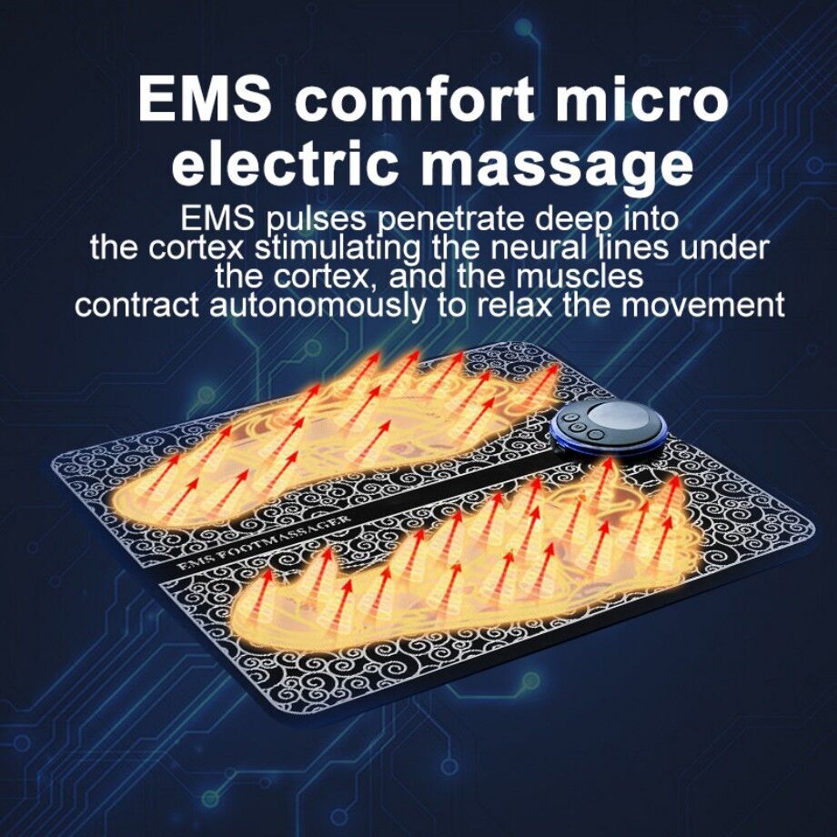 Hot Products Massage Pad Feet Muscle Stimulator Massage Mat Electric Vibrating Ems Foot Massager ...
