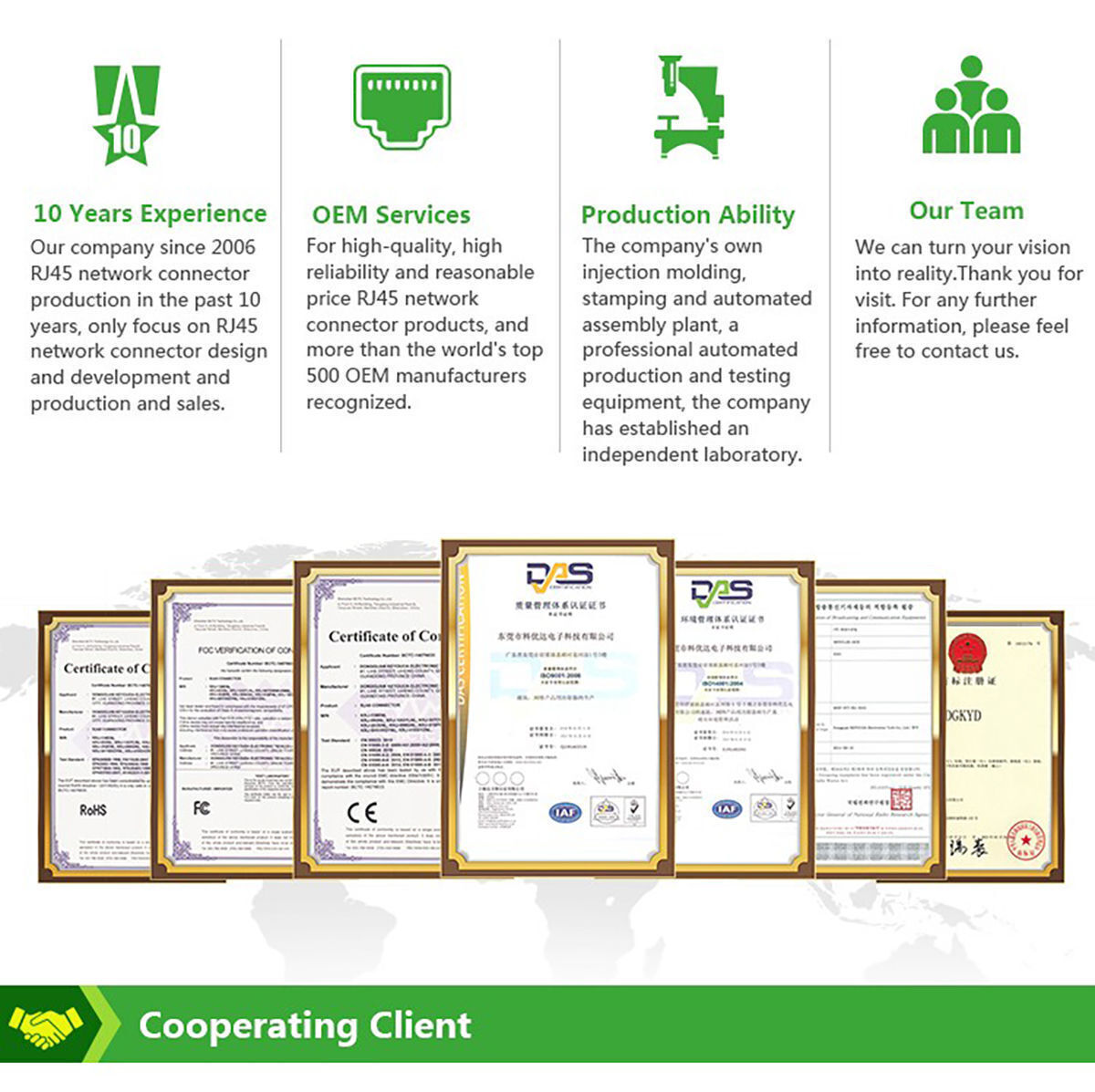 Buy Wholesale China Vertical Rj45 Pcb Socket Female Head 1x1 Port 8pin ...