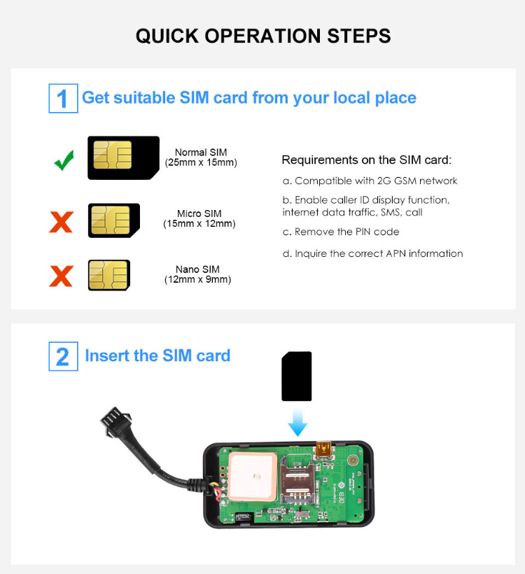 Buy Wholesale China Gt02a Gps Tracker 2g Gsm Gprs Wireless Car Bus Anti ...