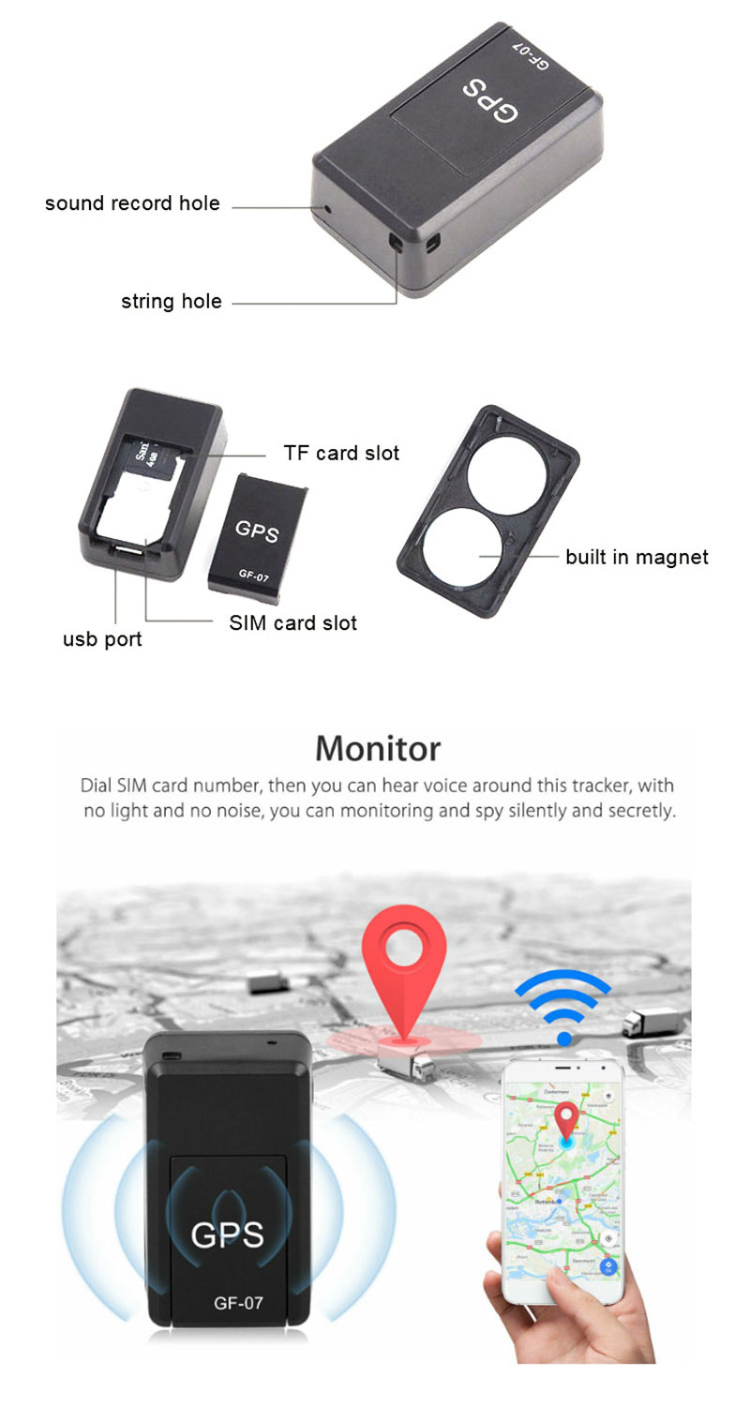 Hot Sale Car Motorcycle Bicycle Magnetic Gps Gf 07 Mini Tracker ...
