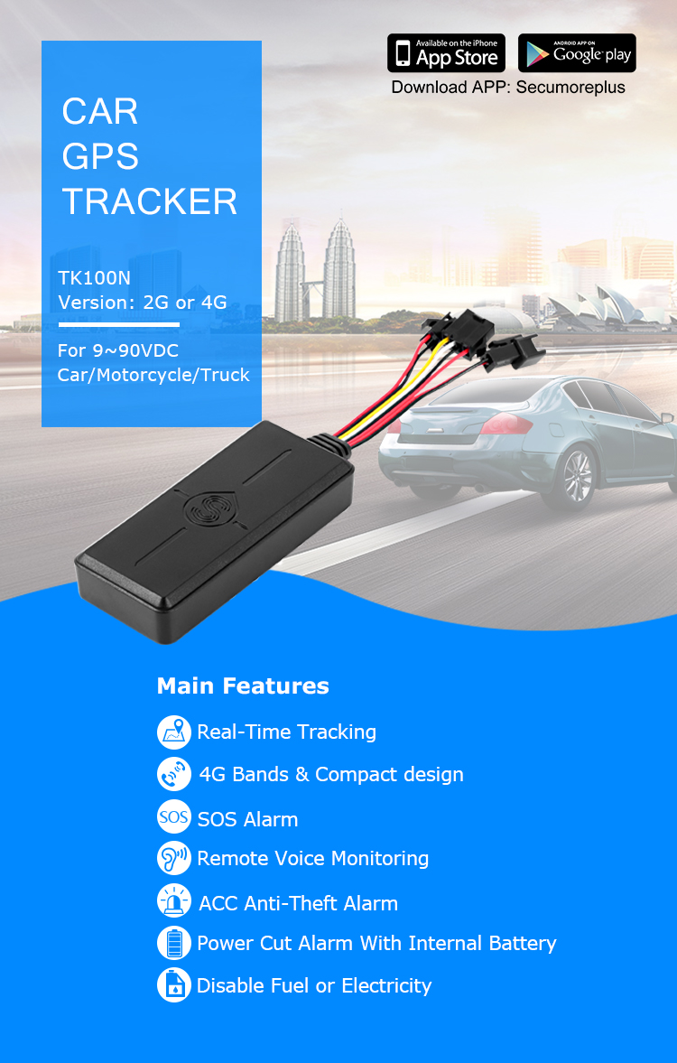 Tk100n Gps Bike Tracker High Speed Positioning Tracker, Vehicle Mounted Gps Tracker, Motorcycle ...