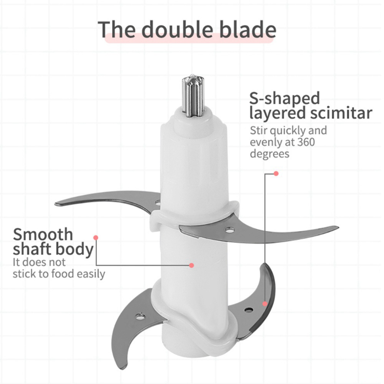 Msf Customized Kitchen Appliances Electric Food Chopper With 2l Glass ...