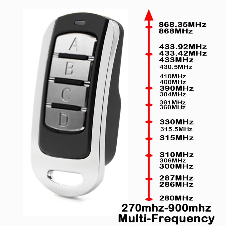 Buy Wholesale China 280-868mhz Multi Frequency Garage Door Remote Control Duplicator For 433mhz ...