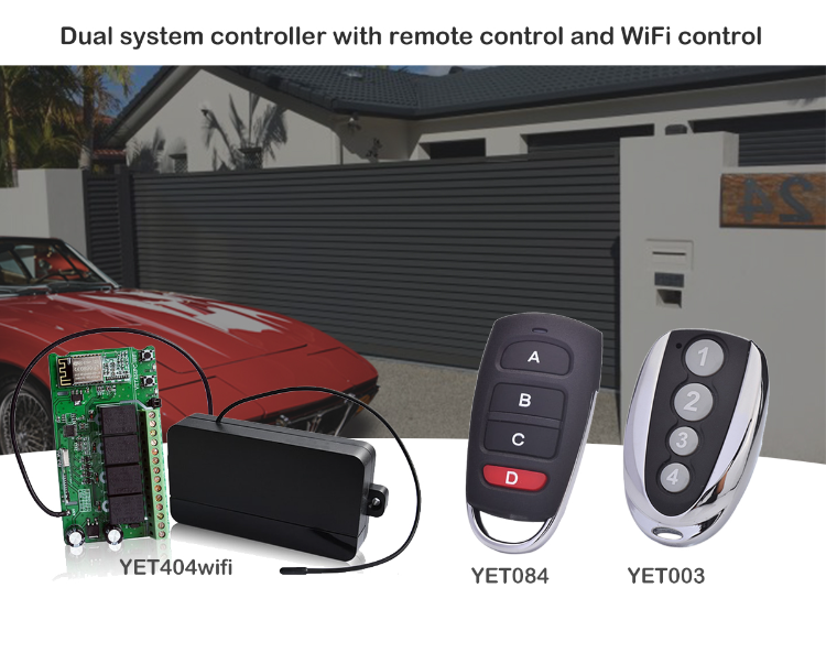 Yet404wfr-v3.0 China Remote Control Universal 4-channel Open Code Wifi ...