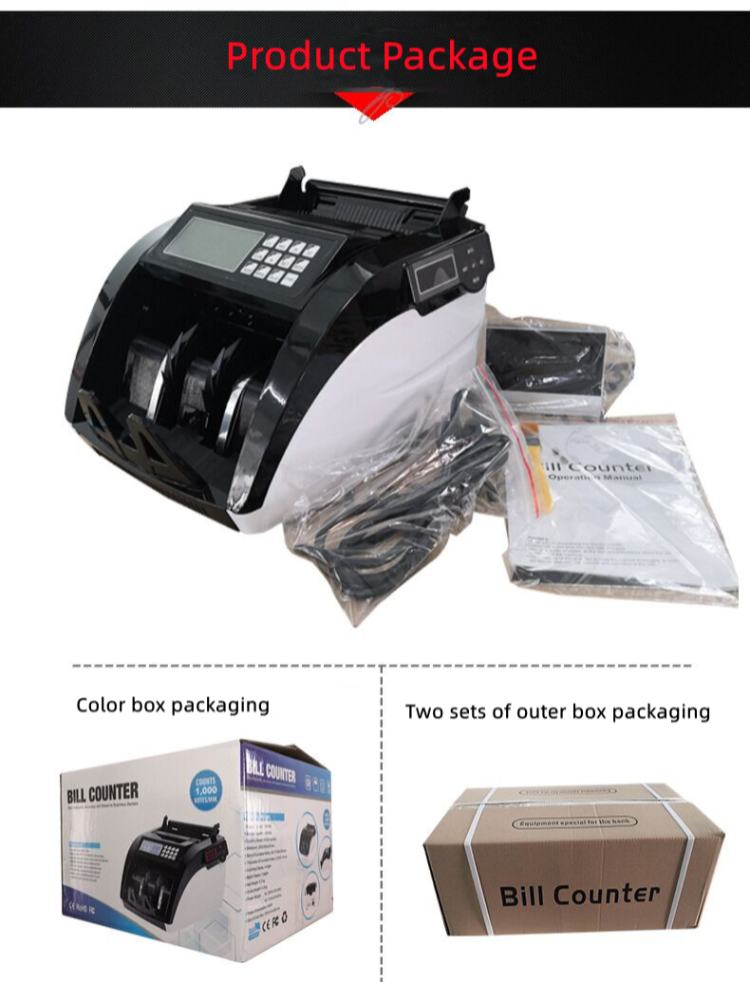 Led Money Detector Cash Counting Machine Bill Counters For Usd/euro ...