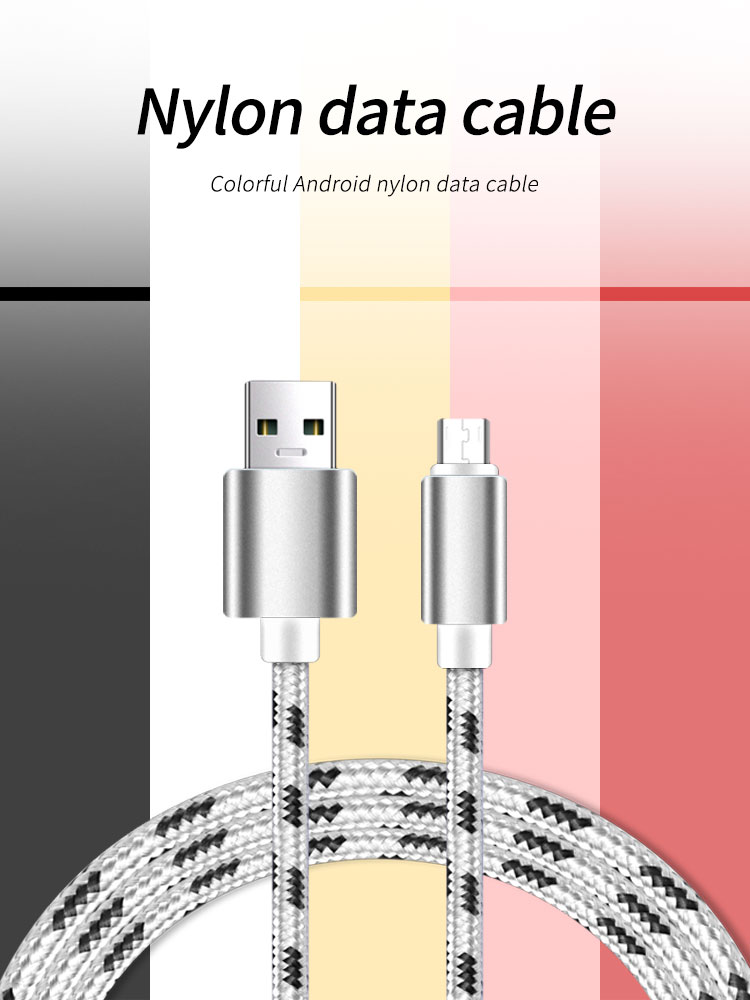 Buy Wholesale China High Quality Nylon Braided Micro Usb Charging Cable ...