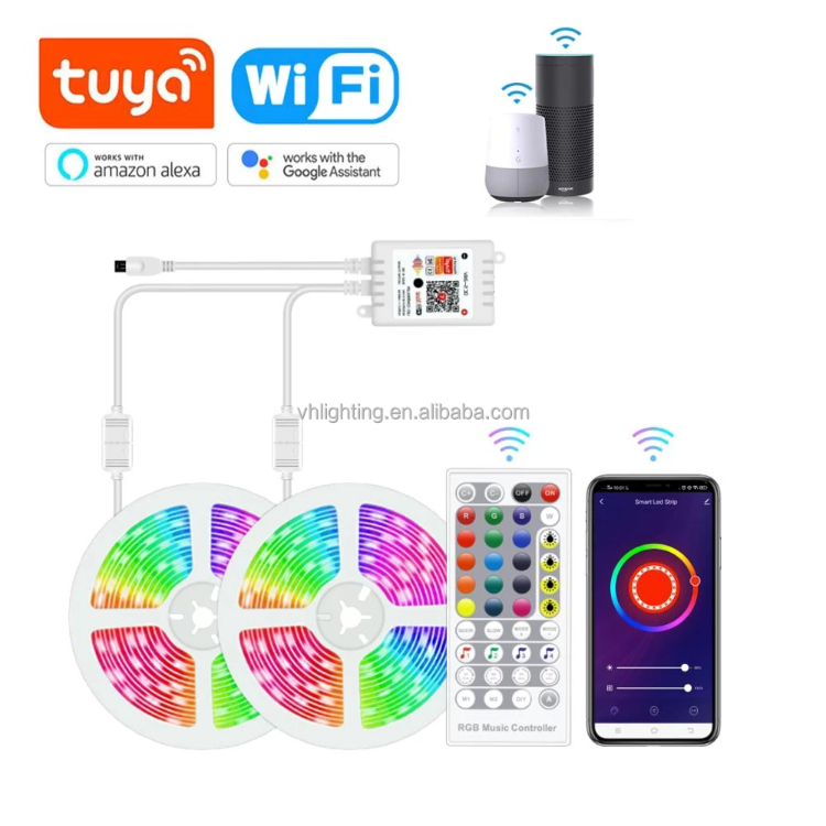 Led Strip Controller Smart 44keys Rgb Led Light Controller Rf Infrared ...