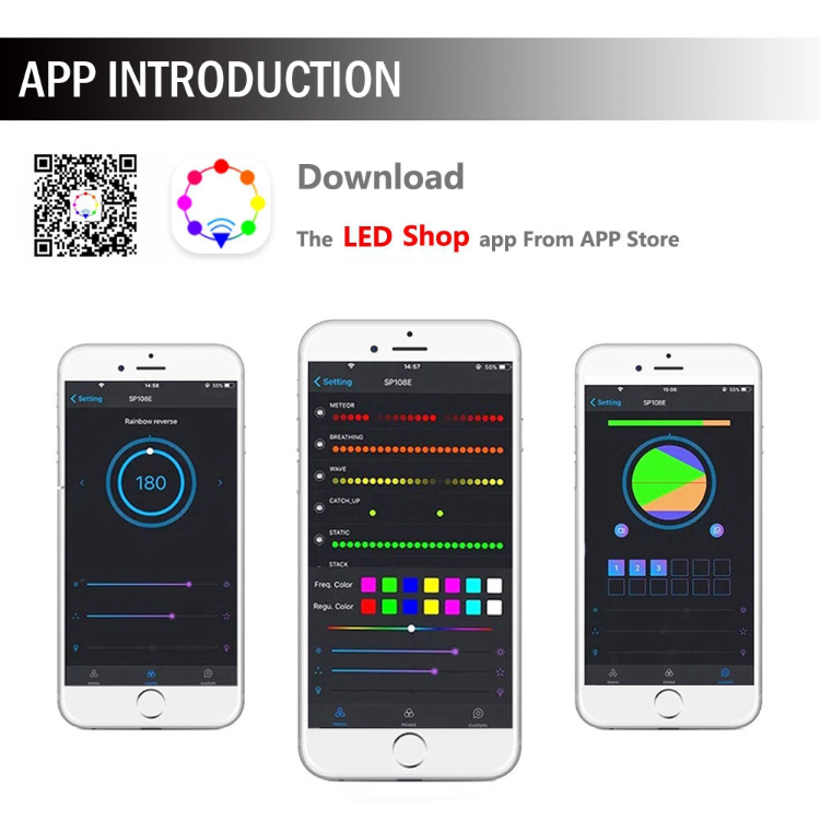 Ws2812b Ws2811 Led Pixels Strip Controller Dc5-24v Sp105e Sp107e Sp108e ...