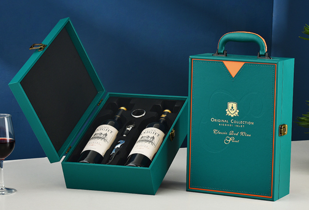 Buy Wholesale China Customized Modern Natural Wood Crate 2 Wine Bottles ...