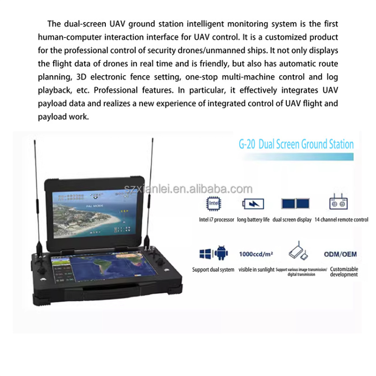 Buy China Wholesale Jmrrc G21 Dual Screen Gcs Uav Diy Ground Station ...