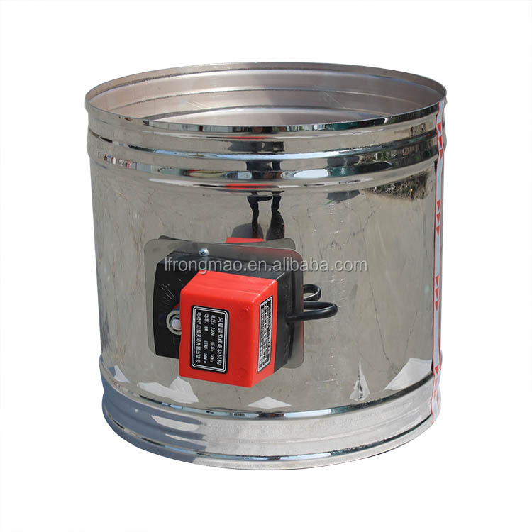 Hvac System Air Vents Duct Stainless Steel Motorized Damper 4" For ...