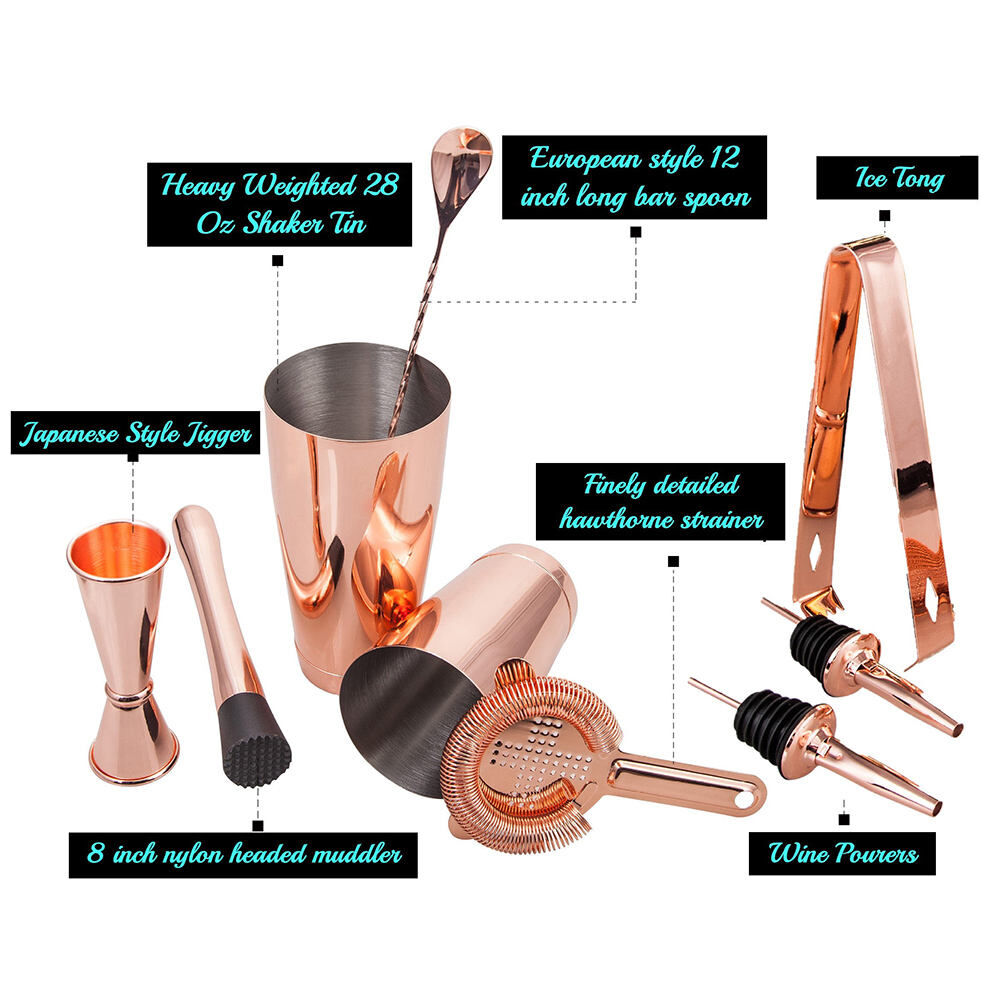 Buy Wholesale China Custom Direct Factory Copper Mixology Bartender Kit ...