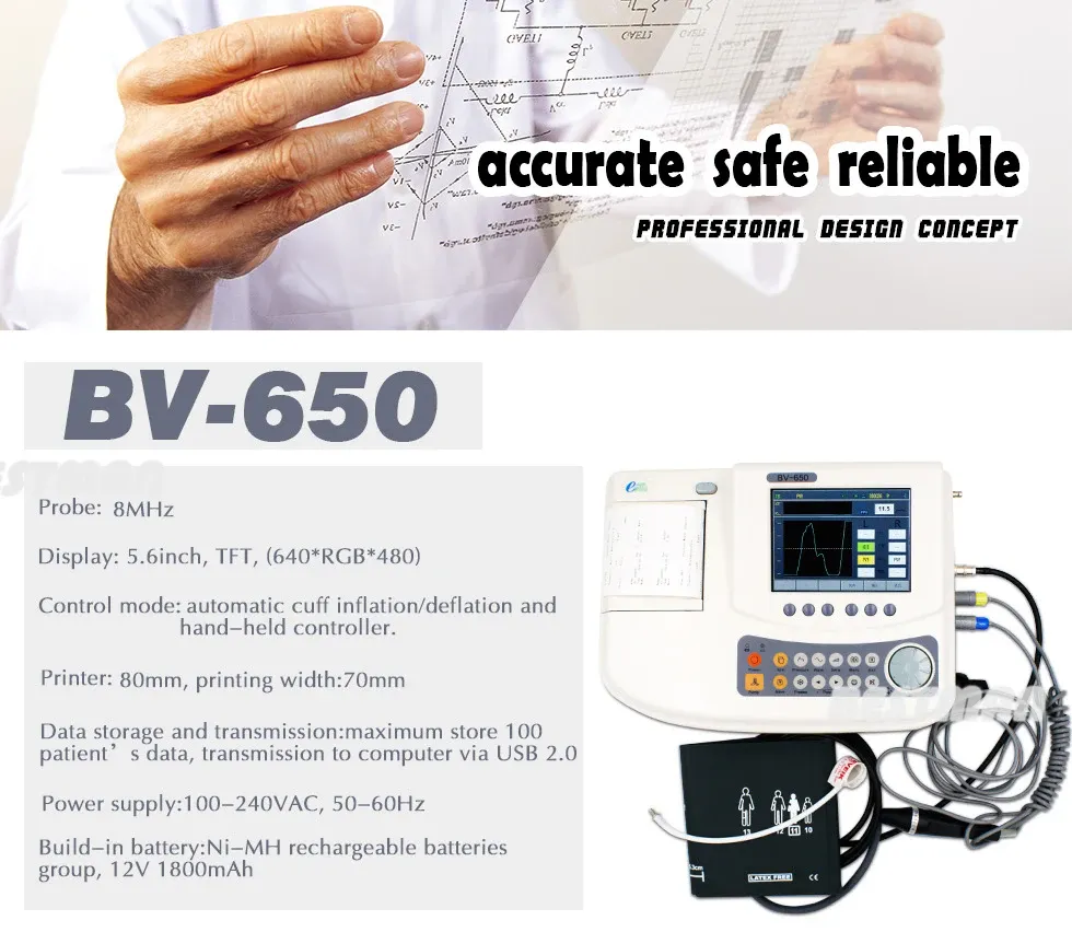 Bestman Bv-650 Professional Vascular Doppler To Test Abi And Tbi ...