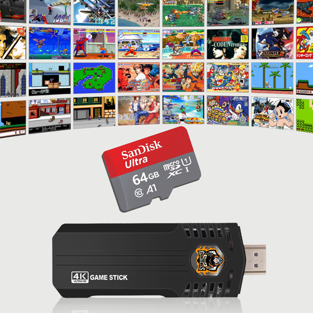 Buy Wholesale China Topleo Game Stick 4k Mini 64gb Hd Output Retro ...